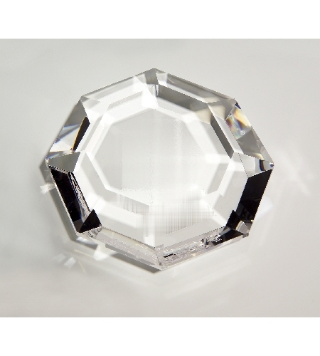 Optically Perfect Octagon Paperweight