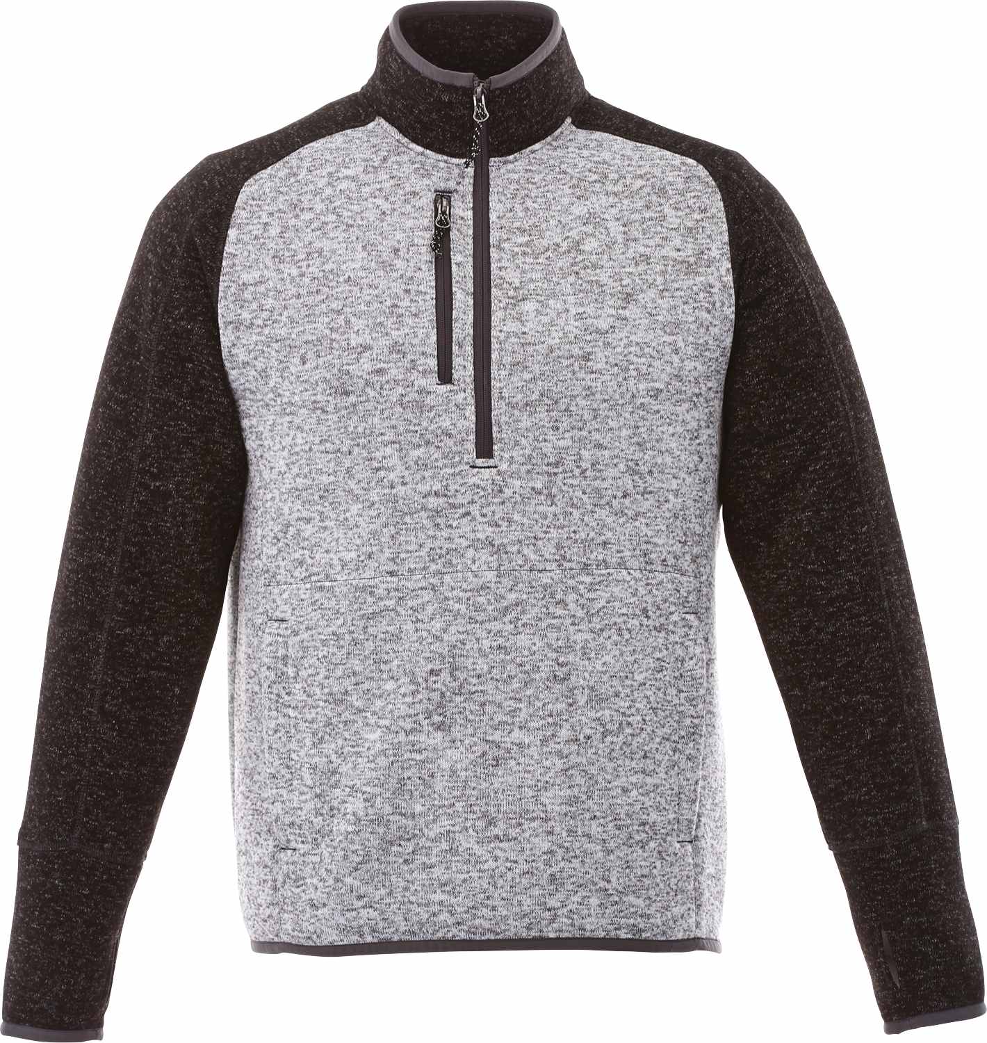 Logo Embroidered Half Knit Zip Jacket