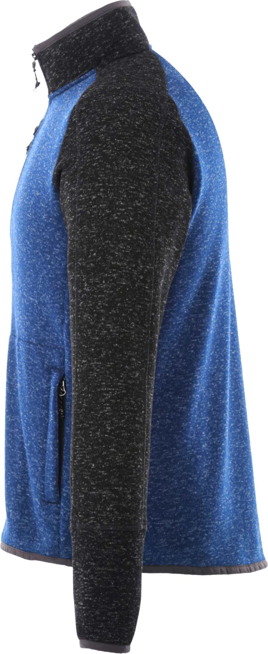 Logo Embroidered Half Knit Zip Jacket