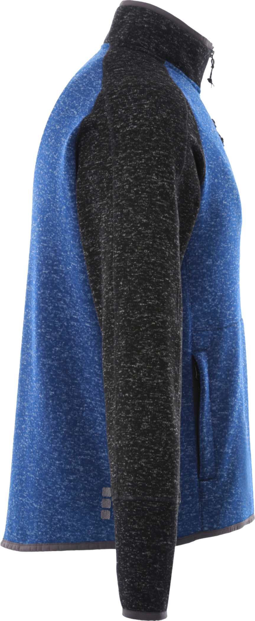 Logo Embroidered Half Knit Zip Jacket